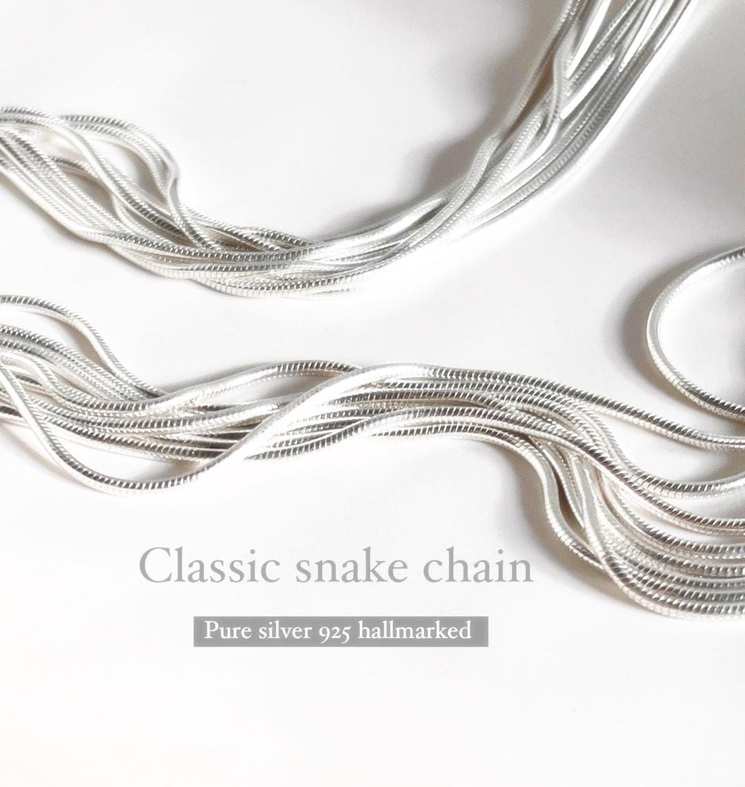 Classic Snake 925 Silver Chain – Tarakaya Silver