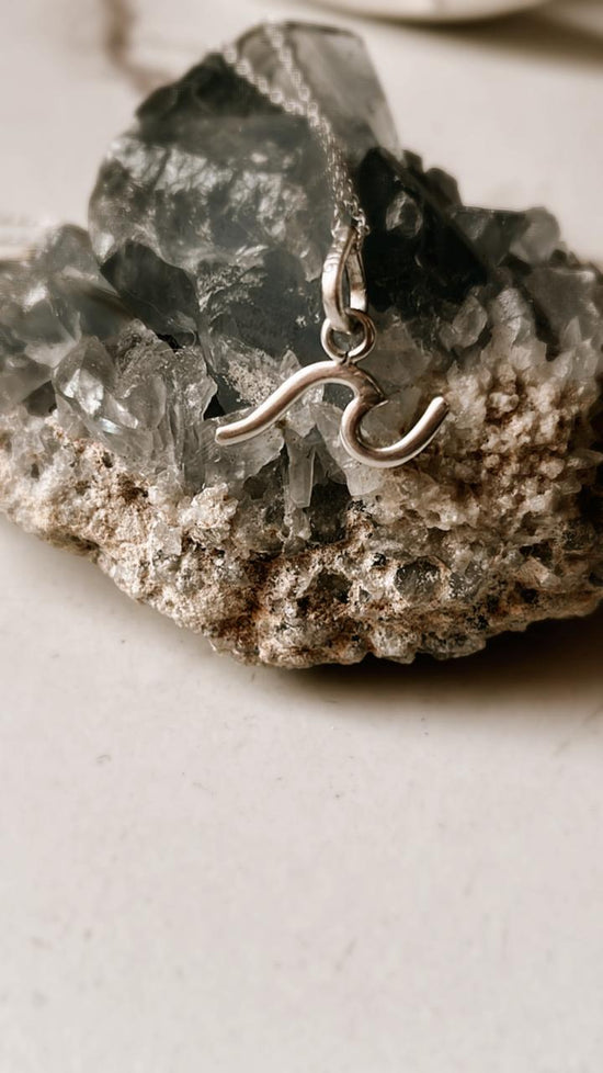 925 Sterling Silver Wave Necklace – Pendant Jewelry – Tarakaya Silver